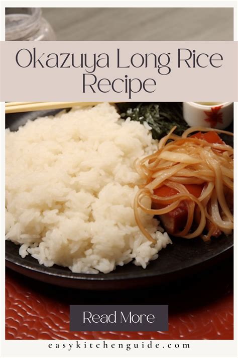Okazuya Long Rice Recipe Easy Kitchen Guide