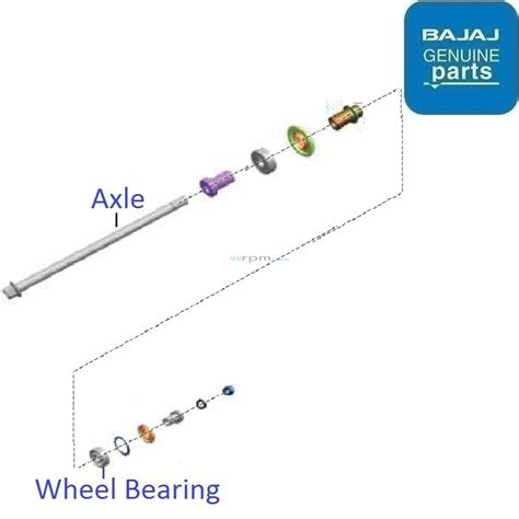 Bajaj Pulsar P150 Twin Disc 2022 23 Front Wheel Axle