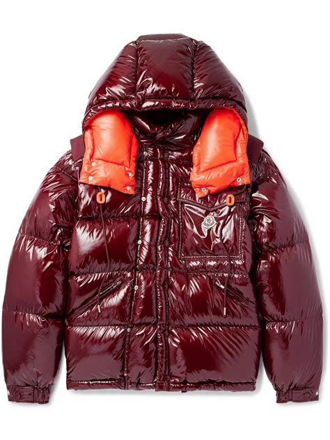 Moncler Karakorum Ripstop Hooded Down Jacket Burgundy Moncler