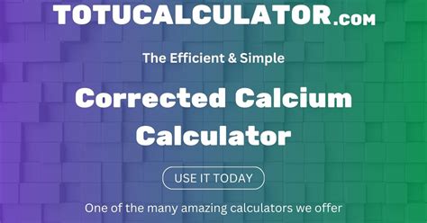 Corrected Calcium Calculator