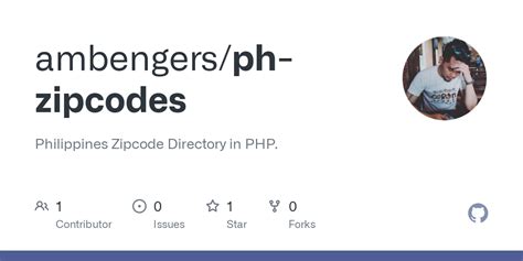 Github Ambengers Ph Zipcodes Philippines Zipcode Directory In Php