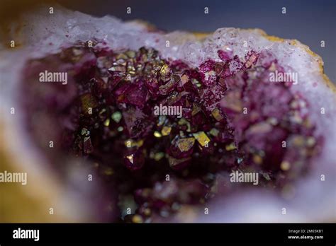 Detailed Close Up Of The Beautiful Crystal Diamond Structure Of A