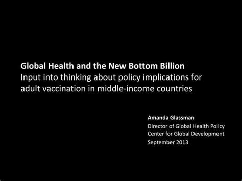 Amanda Glassman Ppt