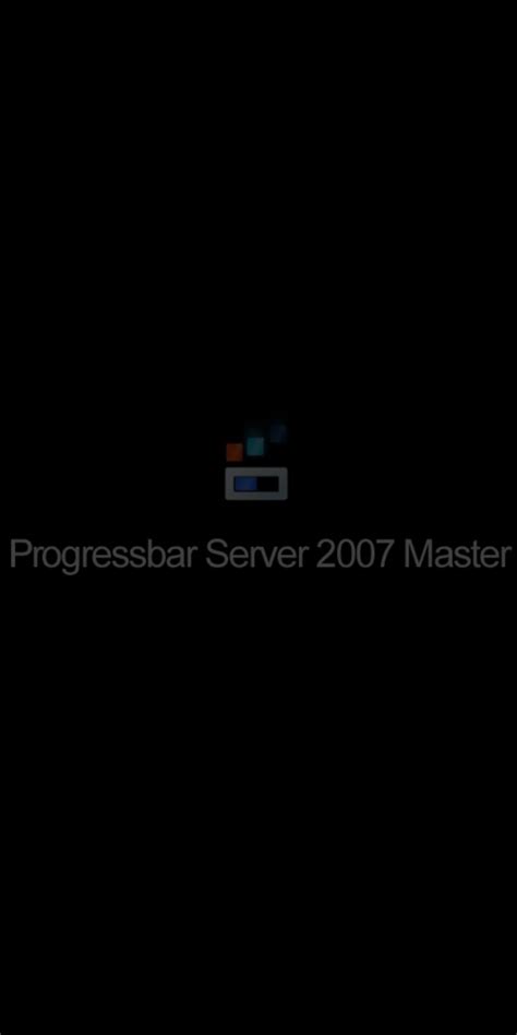 I Got Progressbar Server 2007 Master Rigts