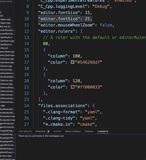 Editor FontSize Settings Changes Output Panel Font Size But Not The