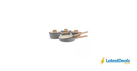 George Home Grey Simplicity 5 Piece Pan Set £42 At Asda