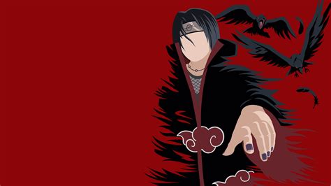 4k Itachi Minimal Wallpaper
