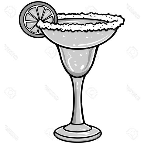 Drawing Of Margarita Glass At Jeff Chavis Blog