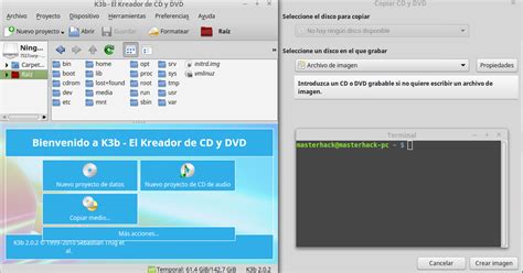 DistritoTux Cómo crear un archivo ISO con los programas K3b Brasero y