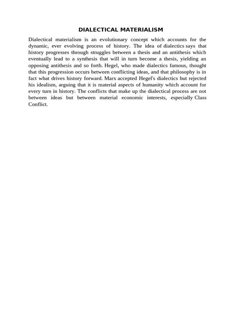 Dialectical Materialism 2510 Pdf