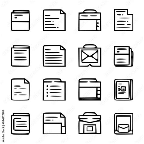 Vektorová Grafika „document Icon Business Icon Symbol Icon Archive