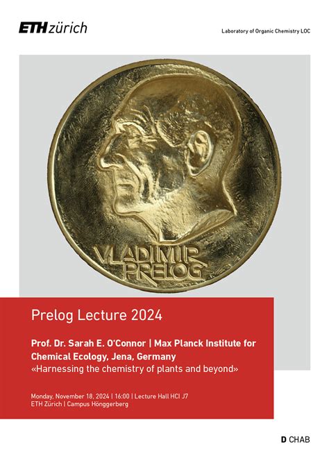 Prelog Lecture Department Of Chemistry And Applied Biosciences Eth Zurich