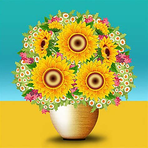 해바라기 화병 2 보석십자수 액자세트 30x30 홈플러스 택배배송