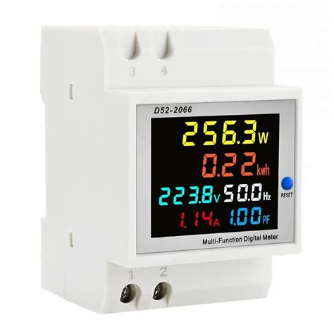 Ssuca Energy Meter Voltmeter 6 In 1 Ac 40 300v 100a Frequency