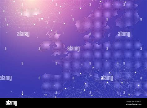 Geometric Graphic Background Molecule And Communication Big Data Complex With Compounds Lines