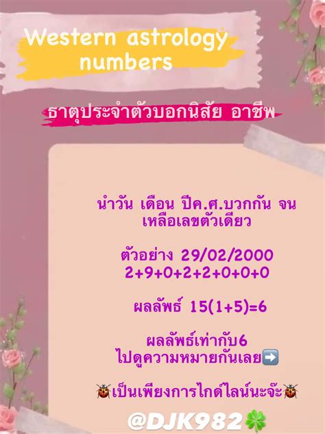 Western Astrology Numbers แกลเลอรีที่โพสต์โดย Darajit Lemon8
