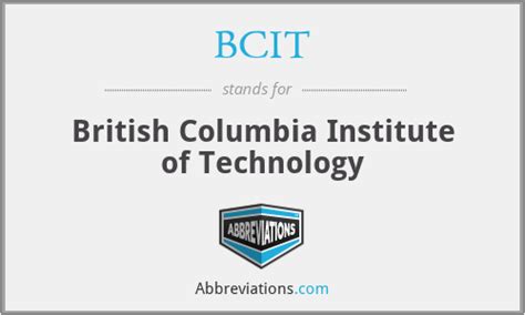 What Does Bcit Stand For