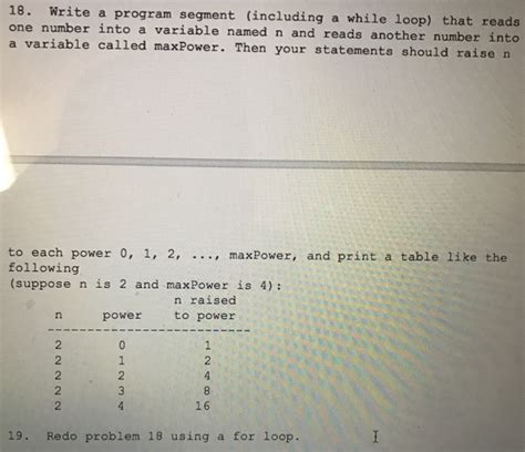 solved 18 one numb a variable write a program segment