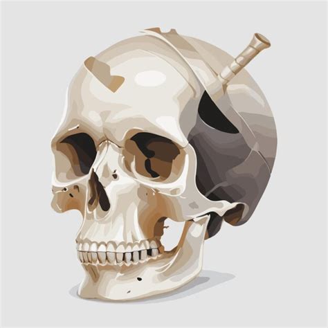 Premium Vector Crossing Bones Skull Vector On A White Background