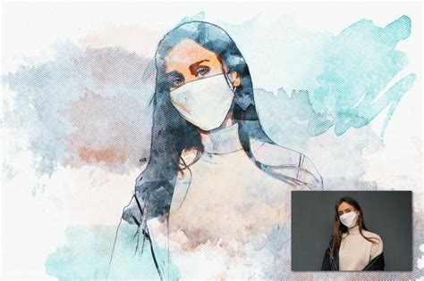 混合艺术绘画照片效果photoshop动作素材 25学堂