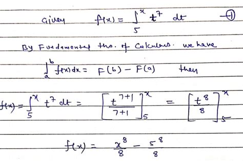 Answered Use Part I Of The Fundamental Theorem Bartleby