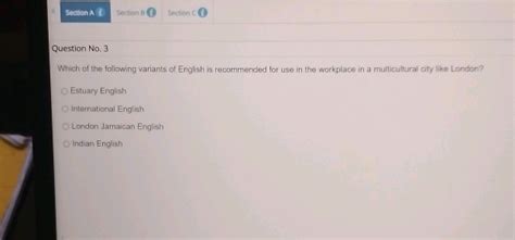 Secilon A Section B Section C Question No Studyx