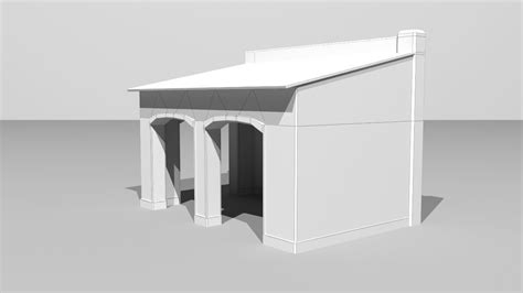 3d Model Italian Arch Annex Vr Ar Low Poly Cgtrader