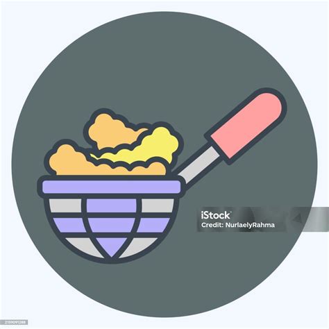아이콘 스파이더 스트레이너 Kitchen Tool 기호와 관련이 있습니다 색상 메이트 스타일 심플한 디자인 일러스트레이션 강철에