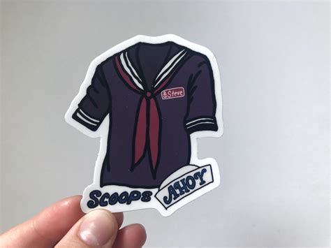 Stranger Things Stickers Scoops Ahoy Stranger Things Inspired Etsy