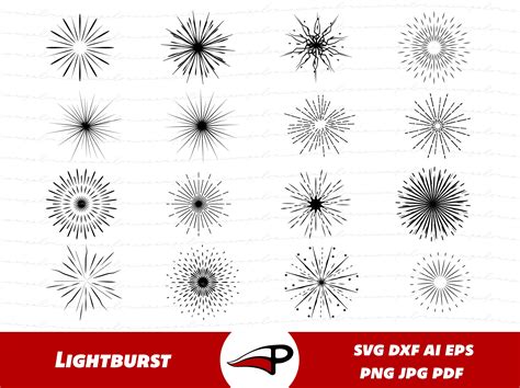 Light Rays SVG Bundle Sunburst PNG Pack Sun Rays Clipart Etsy UK