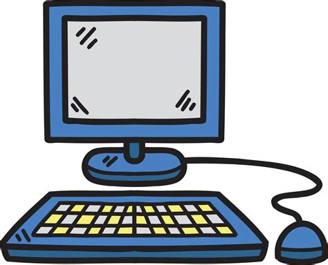 Hand Drawn Personal Computer Illustration 11755803 Vector Art At Vecteezy