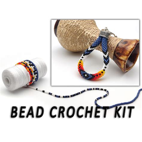 Diy Keychain Kit Keychain Craft Kit Bead Crochet Kit Jewe Inspire