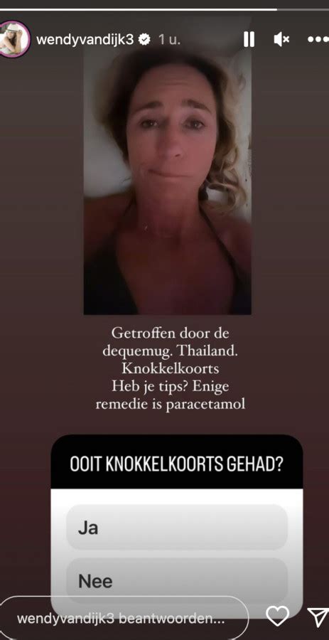 Wendy Gestrekt In Bed Met Knokkelkoorts En Frans Doet Zichzelf Een