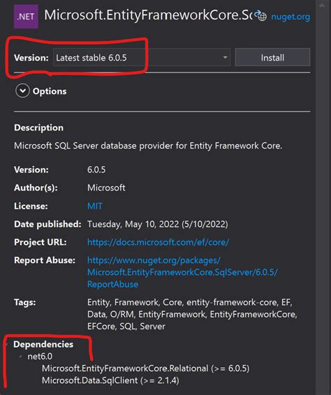 C Cannot Use Entity Framework In Net Standard 2 Project Stack