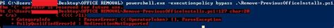 unable to execute scripts or ps1 file · issue 271 · officedev office