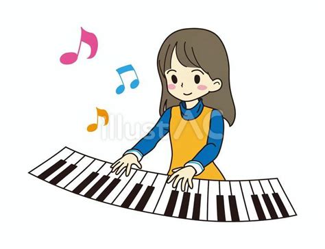 ピアノを弾く人イラスト No 24503592｜無料イラスト・フリー素材なら「イラストac」