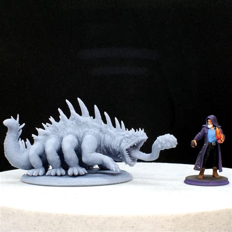 Basilisk Miniature Large Size 2 Inch Base Dnd Monster Etsy