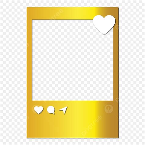 골든 인스 타 그램 포스트 프레임 및 테두리 무료 다운로드 인스타그램 일러스트 골든 틀 벡터 Png 일러스트 및 벡터 에 대한 무료 다운로드 Pngtree
