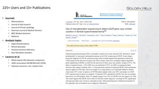 Clinical Validation Of Copy Number Variants Using The Guidelines PPT