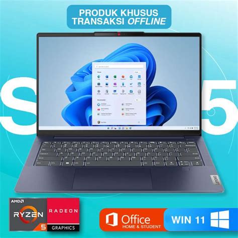 Jual Lenovo IdeaPad Slim3 14AMN8 82XN0003ID Ryzen 5 7520U 8GB 512GB W11 OHS Di Seller Planet