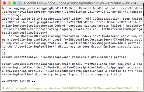 Xcode 9 Requires Provisioning Profile Error · Issue 3132 · Nativescriptnativescript Cli · Github
