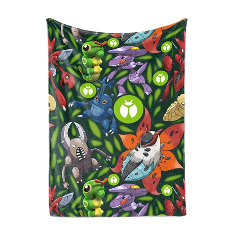 Bug Type Pokemon V2 Blanket Animebape