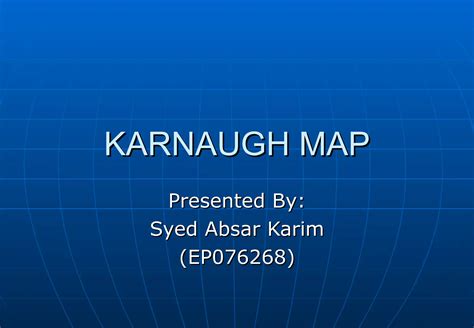 Karnaugh Map PPT Computing Technology Computing