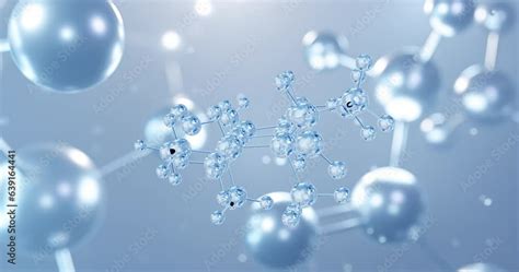 Testosterone Rotating 3d Model Of Sex Hormones Under A Microscope Seamless Looped Video