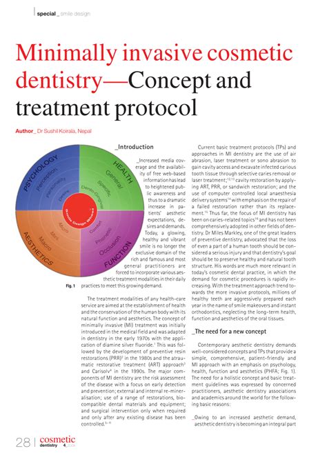 Pdf Minimally Invasive Cosmetic Dentistry Concept And Treatment Protocol
