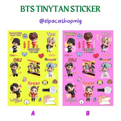 Jual BTS TINYTAN STICKER Shopee Indonesia