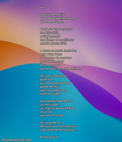Cinco Poemas Sobre La Ira Poemas Online