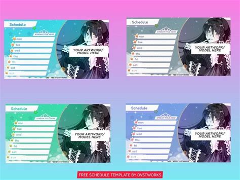 Stream Schedule Template Schedule Template Sat Schedule Schedule