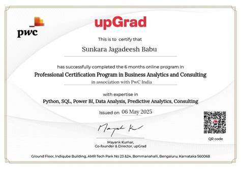 upgrad pwcindia businessanalytics consulting dataanalytics python