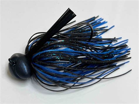 Advantage Bait Football Jig Black Blue Bass Angler Magazine